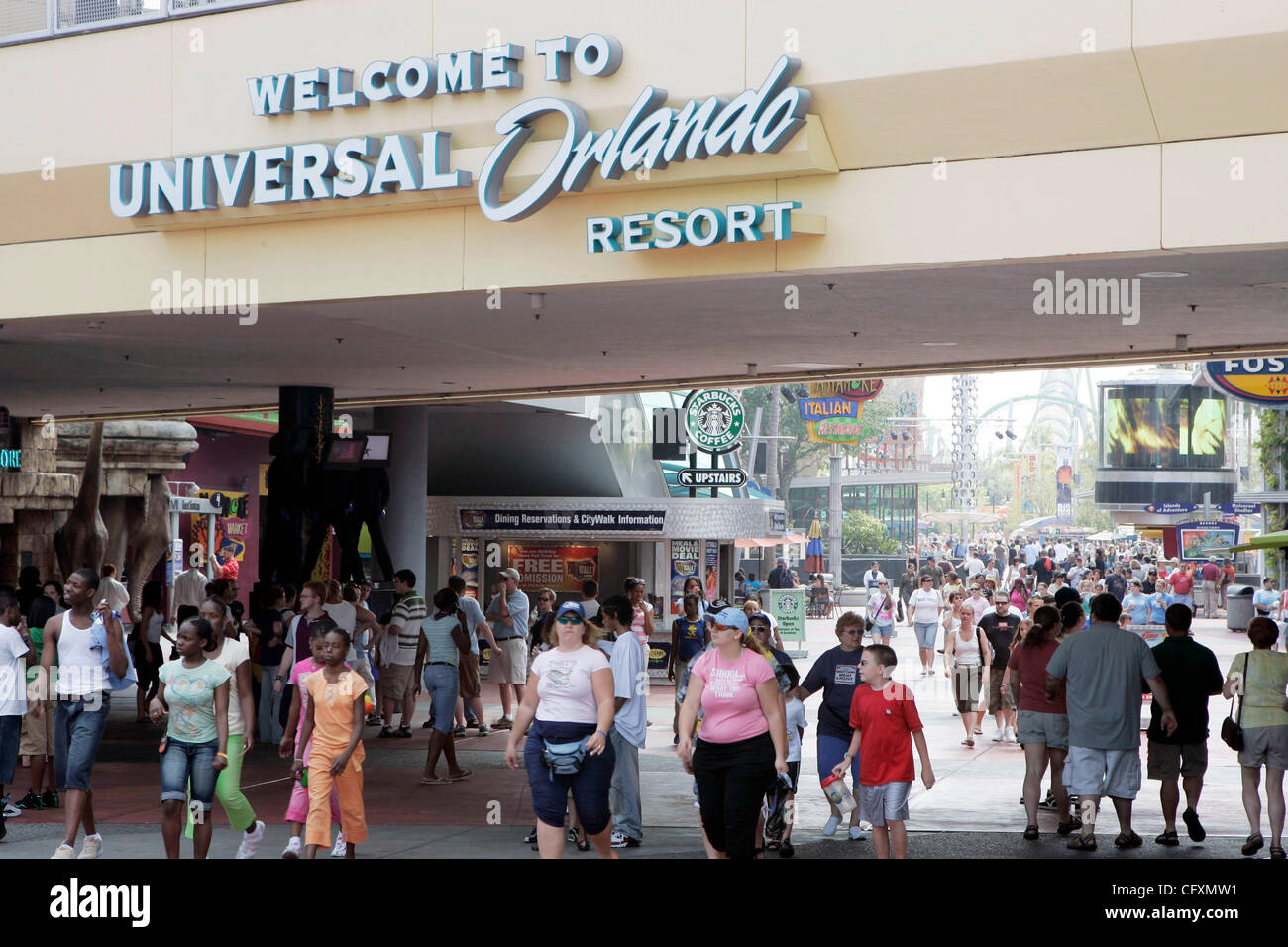 City Walk at Universal Orlando Resort in Florida. (Photo by Ringo Chiu ...