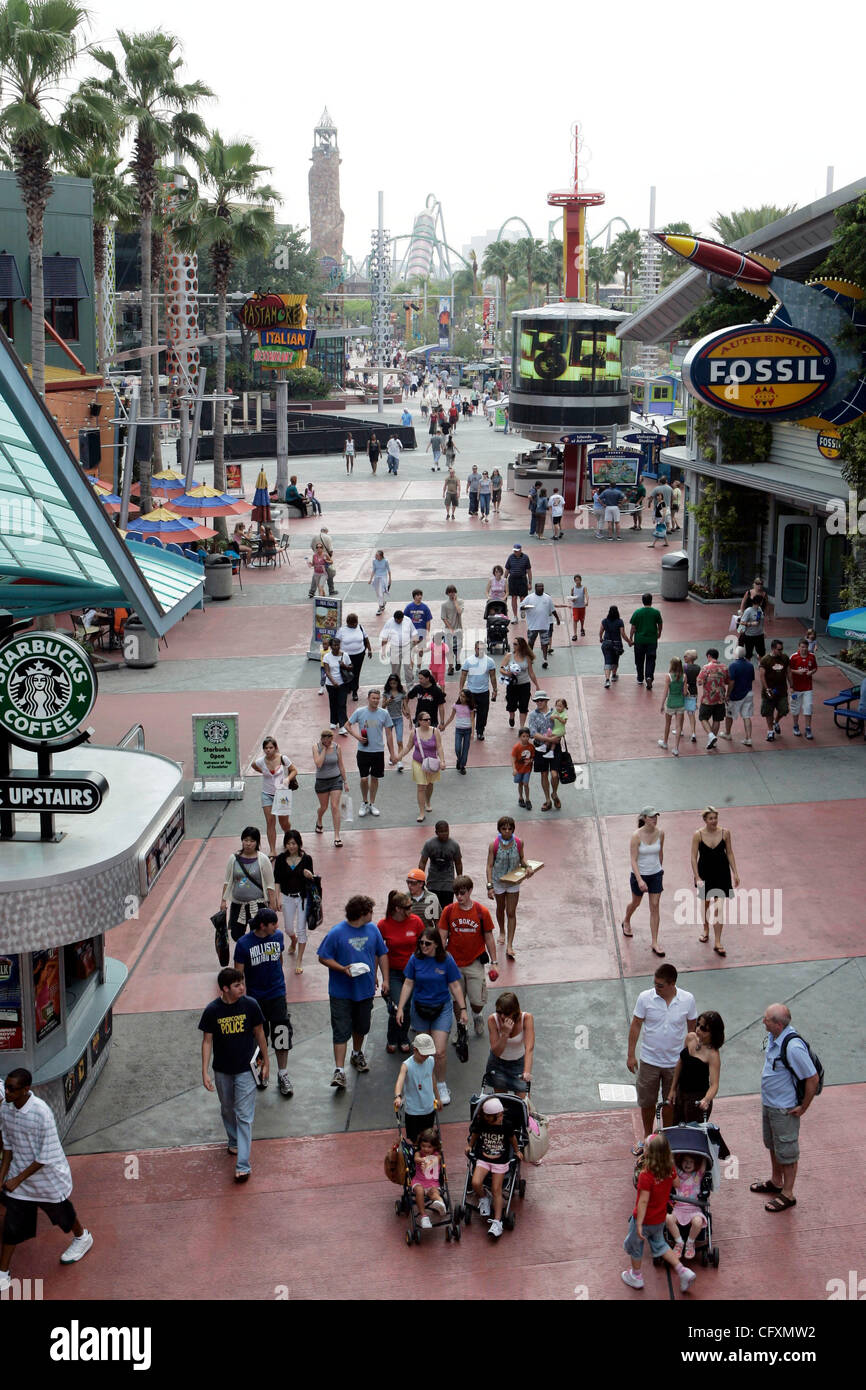 City Walk at Universal Orlando Resort in Florida. (Photo by Ringo Chiu ...