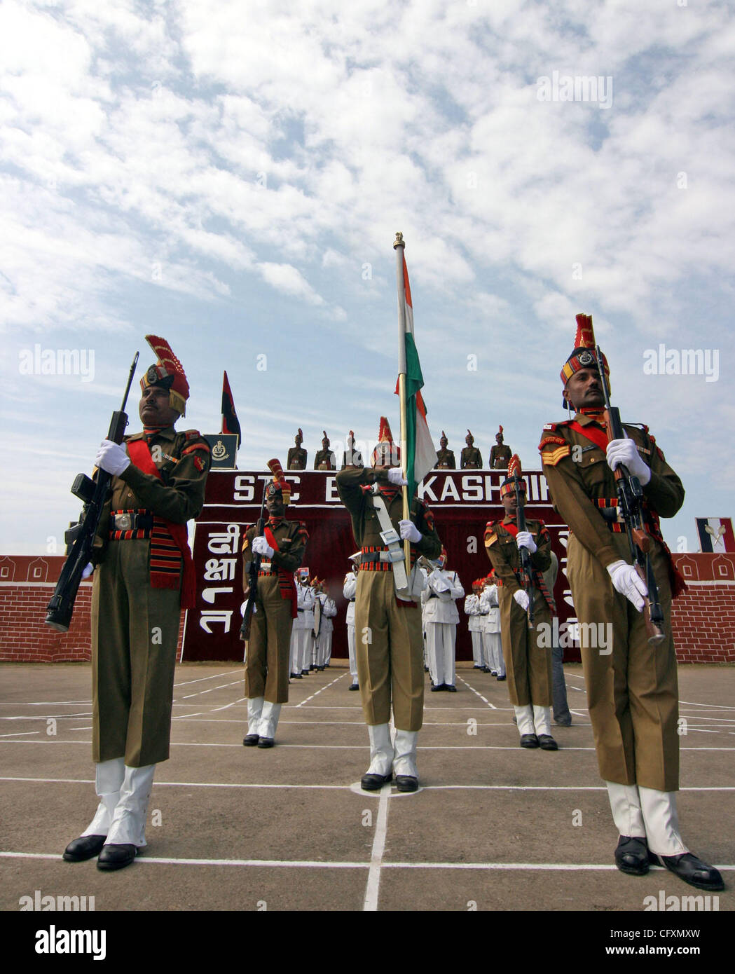 Indian Border Security Force (BSF) soldiers perform during their ...