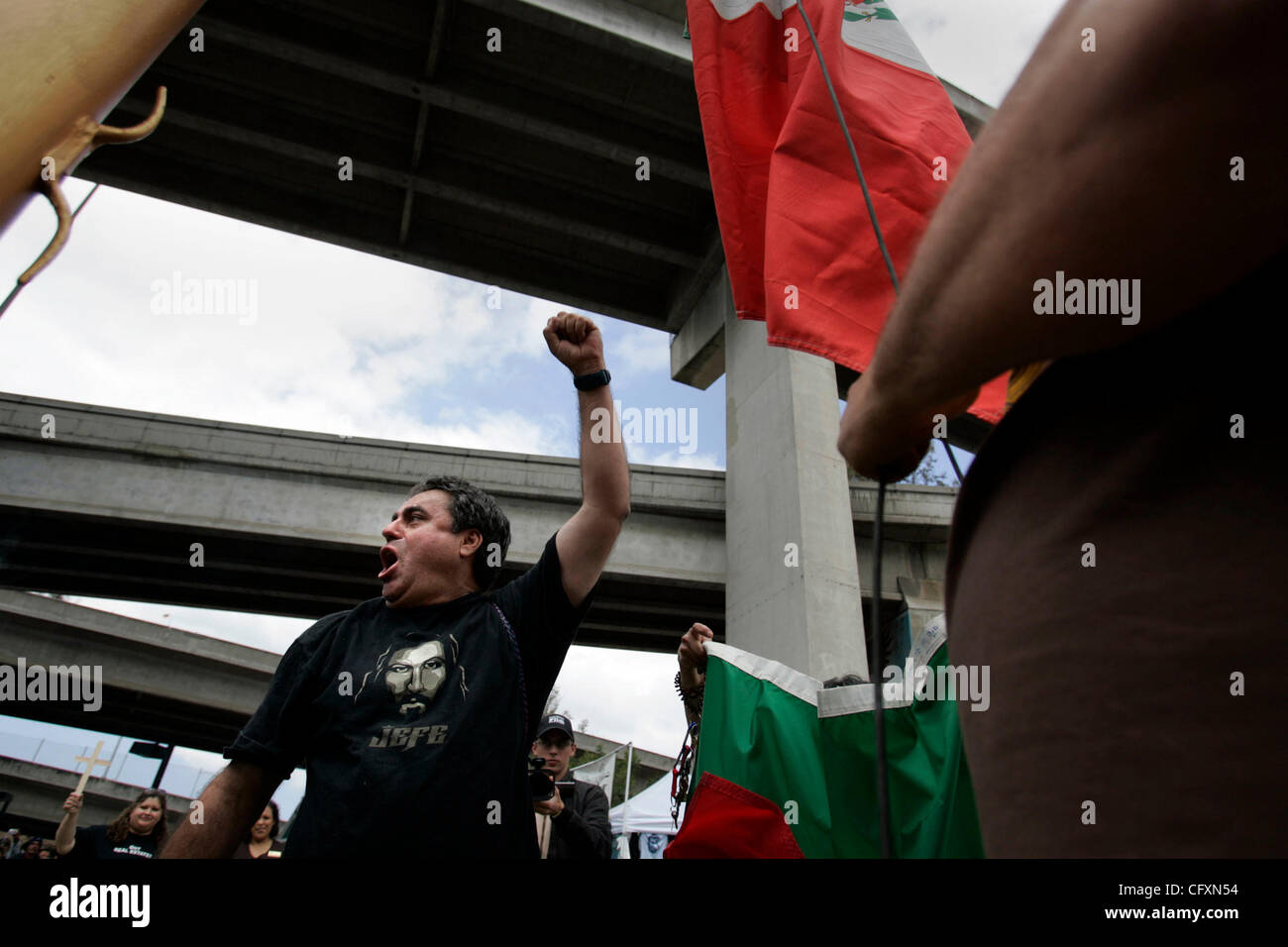April 21, 2007, San Diego, USA. ENRIQUE MORONES, leader of the Border ...