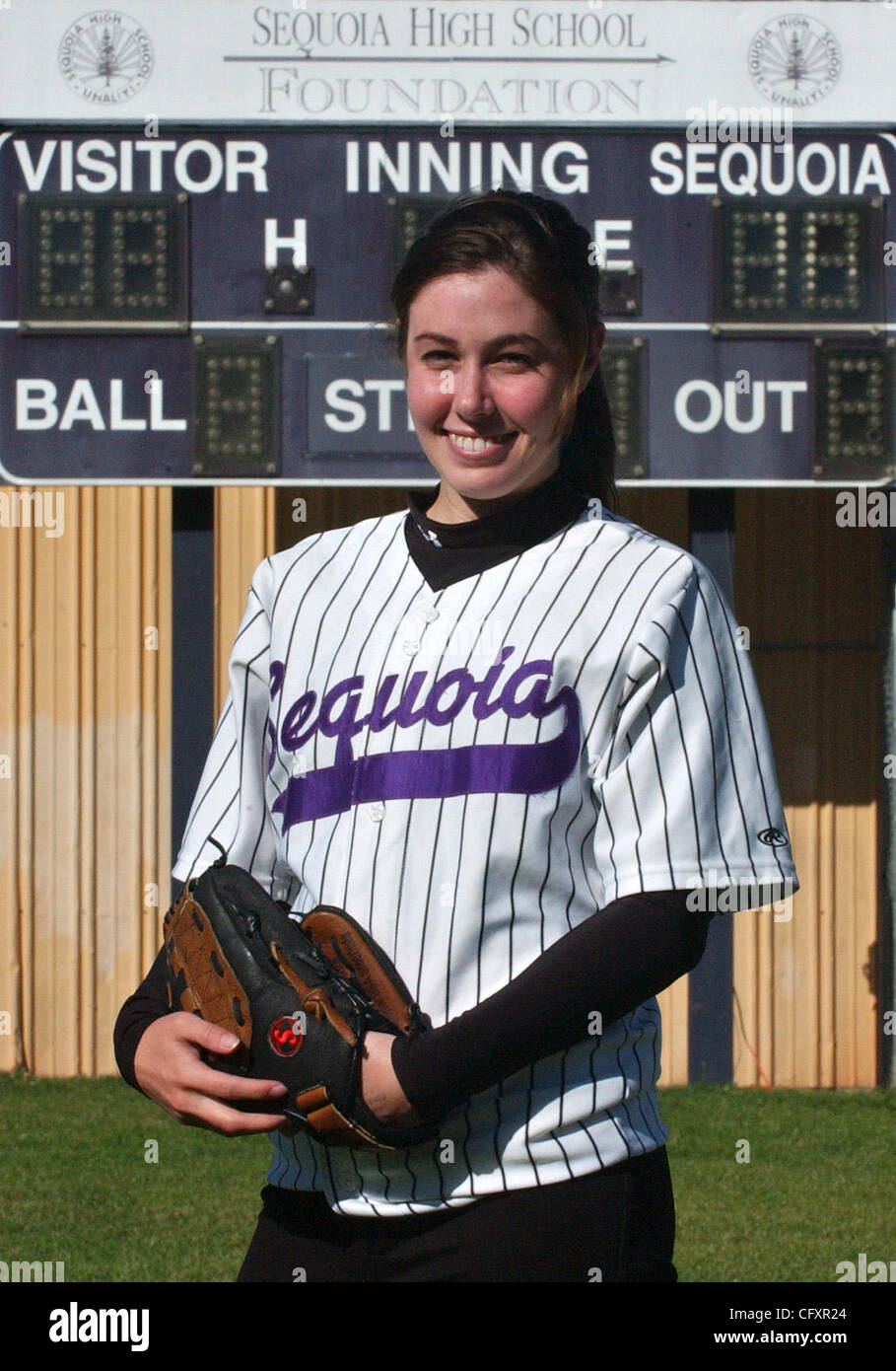 Sequoia High School athlete Kassi Hoelper on campus in Redwood City ...