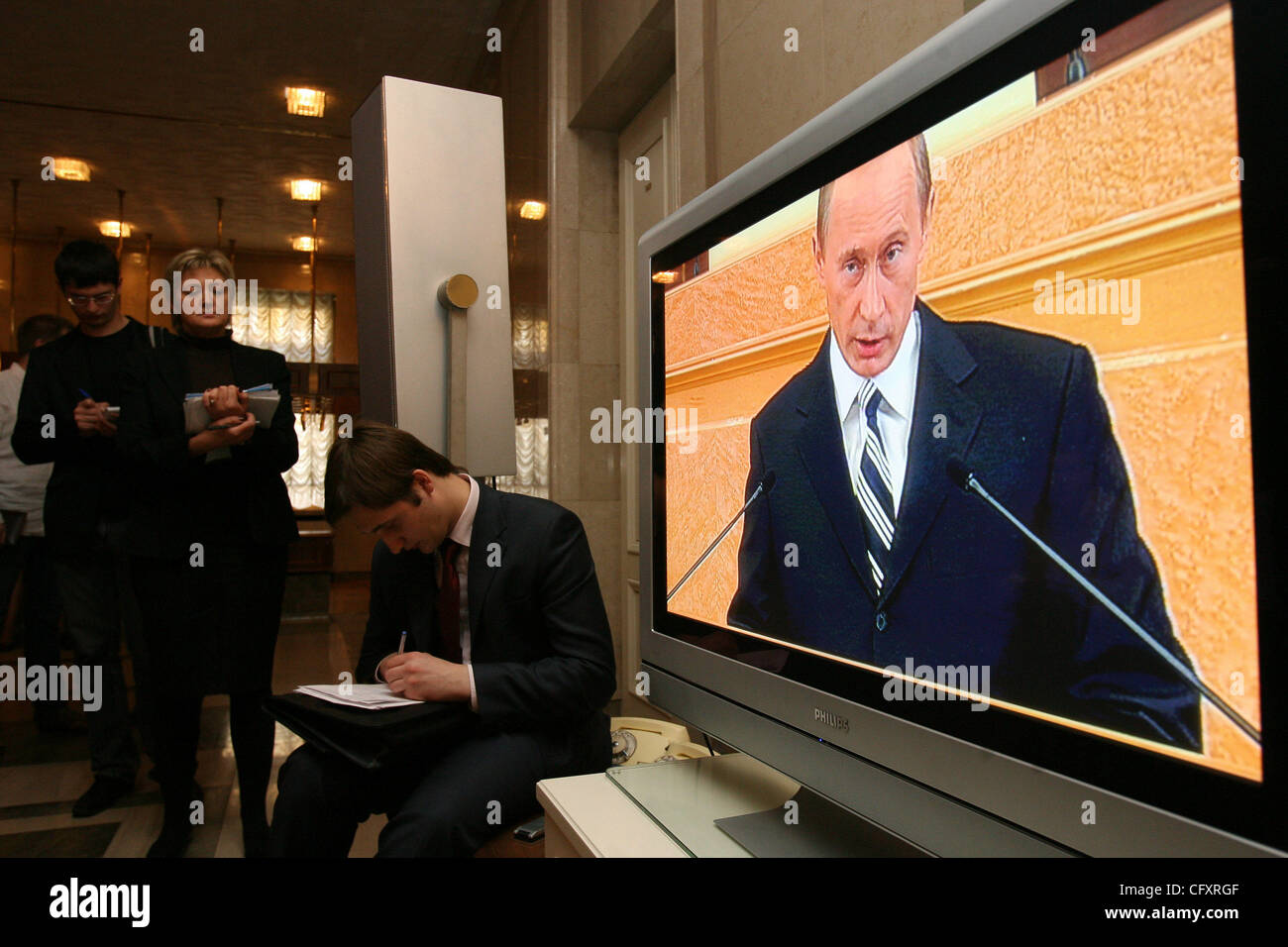 President Vladimir Putin delivered his annual address to the Parliament ...