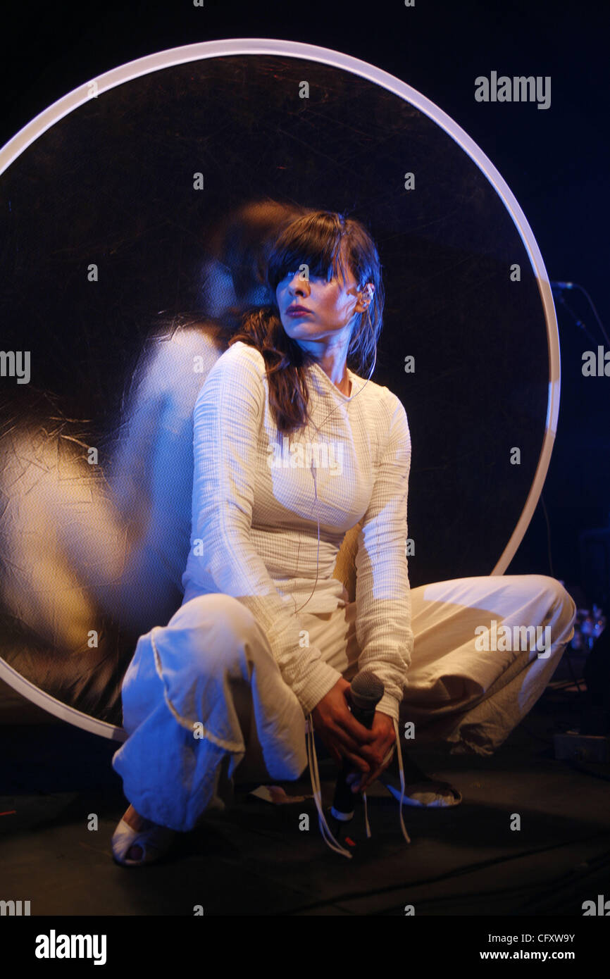 Brazilian Girls singer Sabina Sciubba (pls verify) performing at the ...