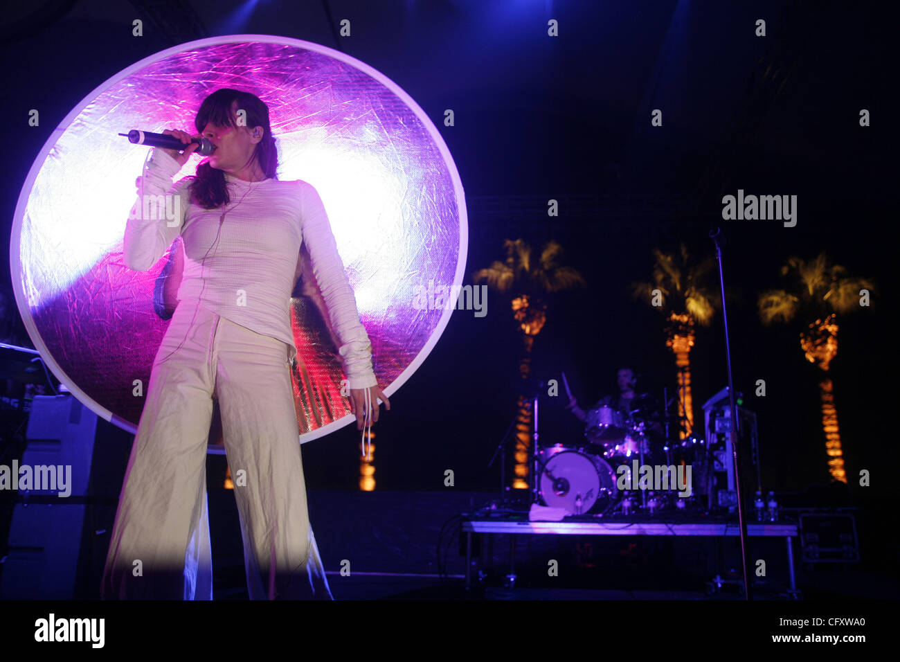 Brazilian Girls singer Sabina Sciubba (pls verify) performing at the ...