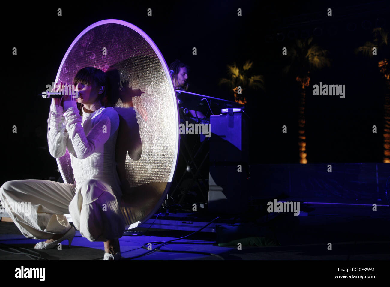Brazilian Girls singer Sabina Sciubba (pls verify) performing at the ...