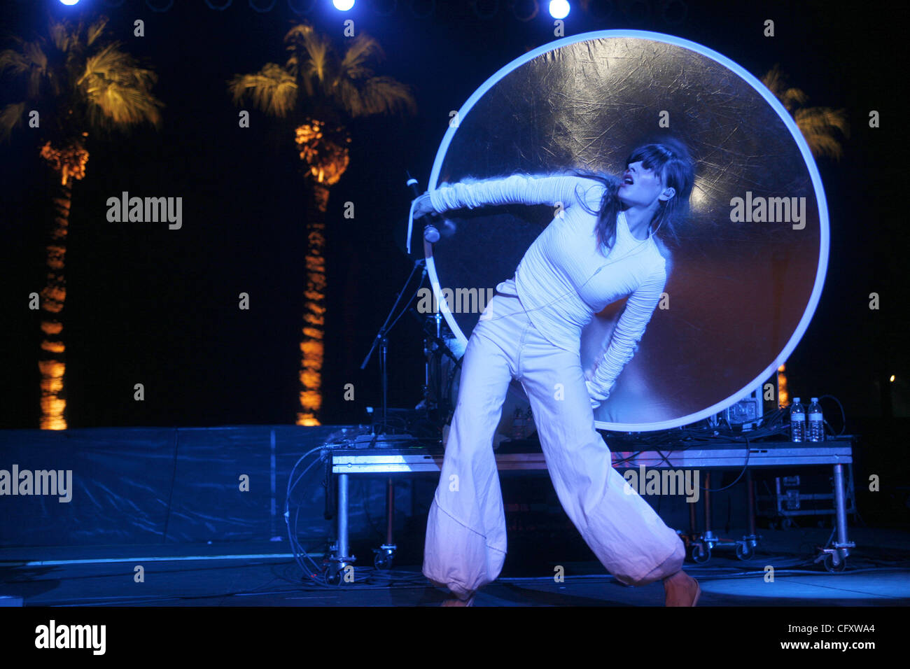 Brazilian Girls singer Sabina Sciubba (pls verify) performing at the ...