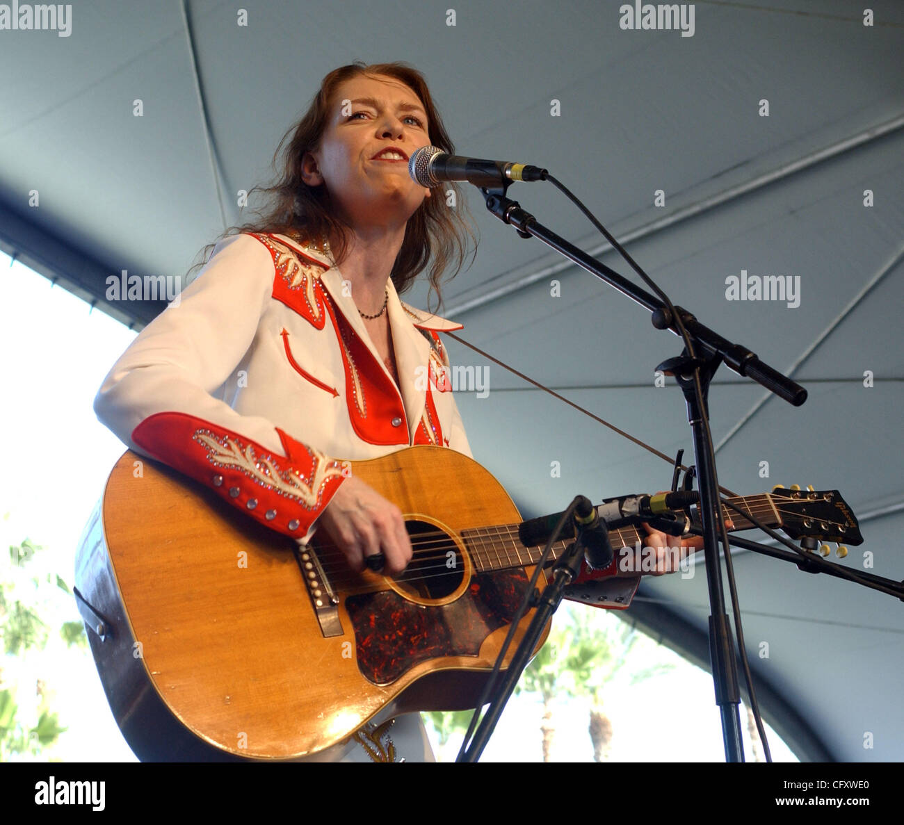 Apr. 27, 2007 Indio, CA; USA, Musician GILLIAN WELCH performs live as ...