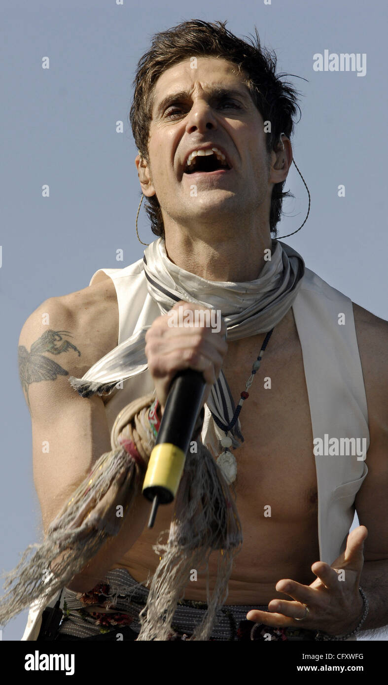 April 27, 2007; Indio, CA, USA; Musician PERRY FARRELL, of the band ...