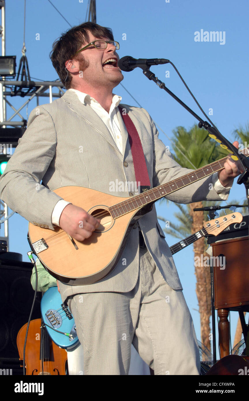 Apr. 28, 2007 Indio, CA; USA, Musicians THE DECEMBERISTS performs live ...