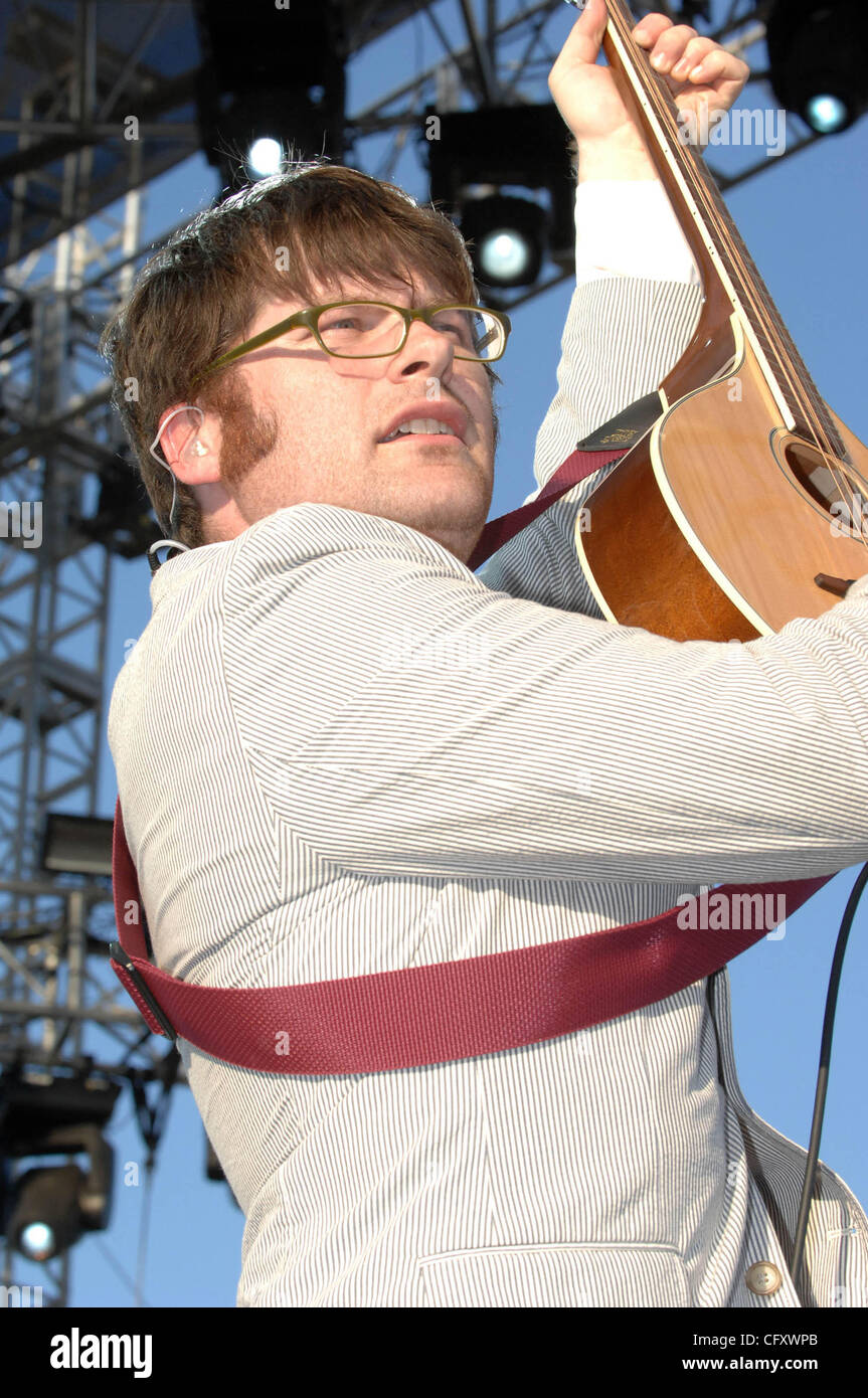 Apr. 28, 2007 Indio, CA; USA, Musicians THE DECEMBERISTS performs live ...