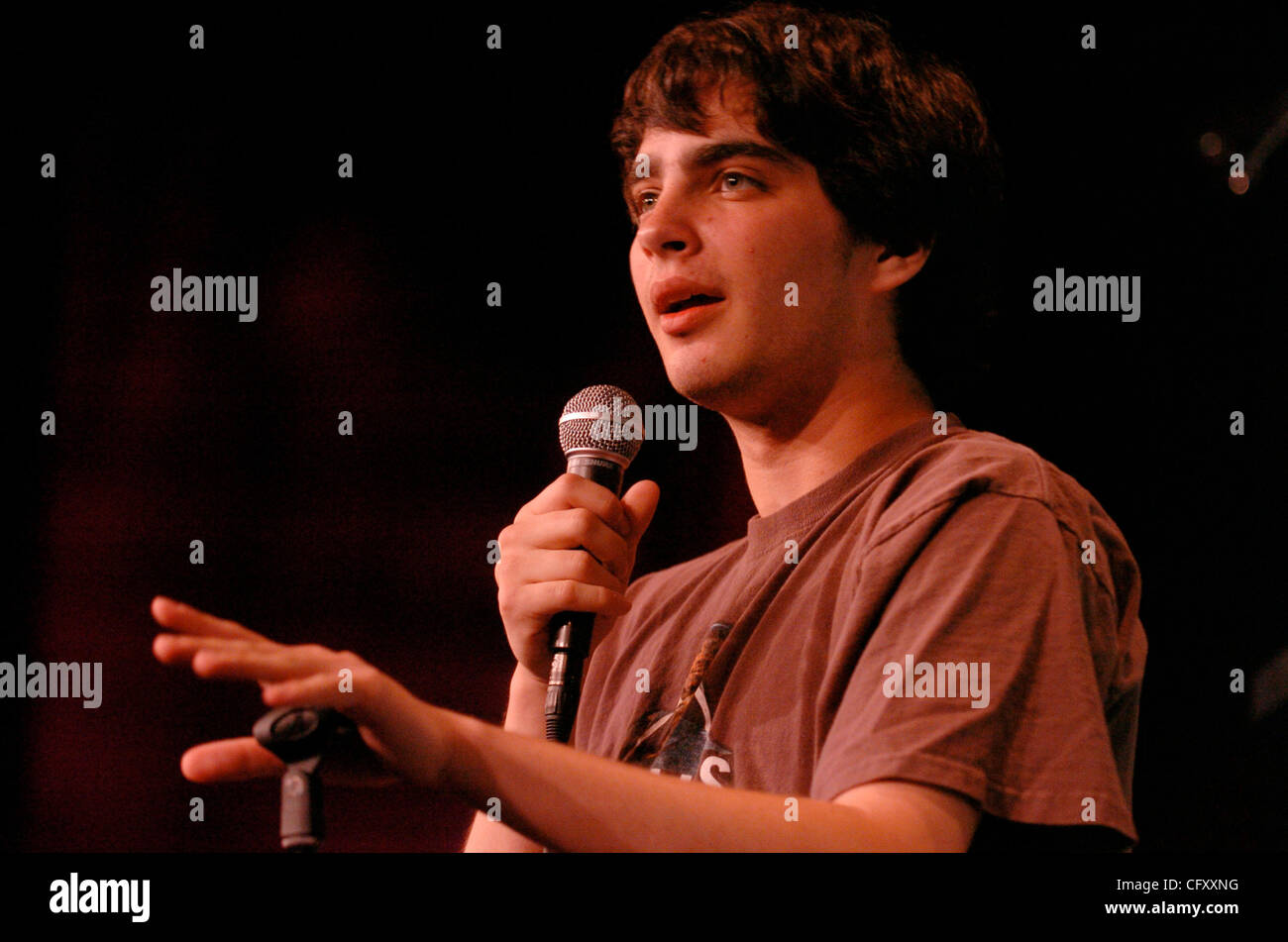 Comedian Max Fox, 17, of Hastings-On Hudson performs as part of Kids 'N ...