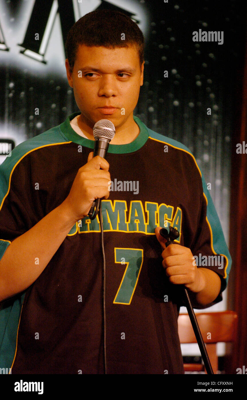 Comedian Christopher Ferguson, 17, of Mullica Hill, NJ performs as part ...