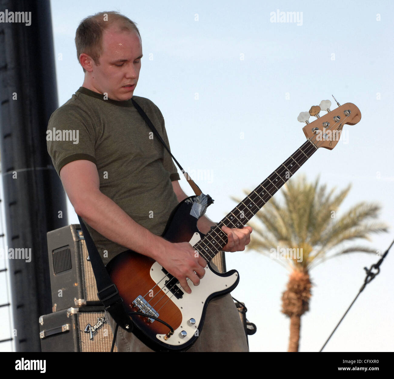 Apr 29, 2007 Indio, CA; USA, Bass Guitarist MICHAEL JAMES of the band ...