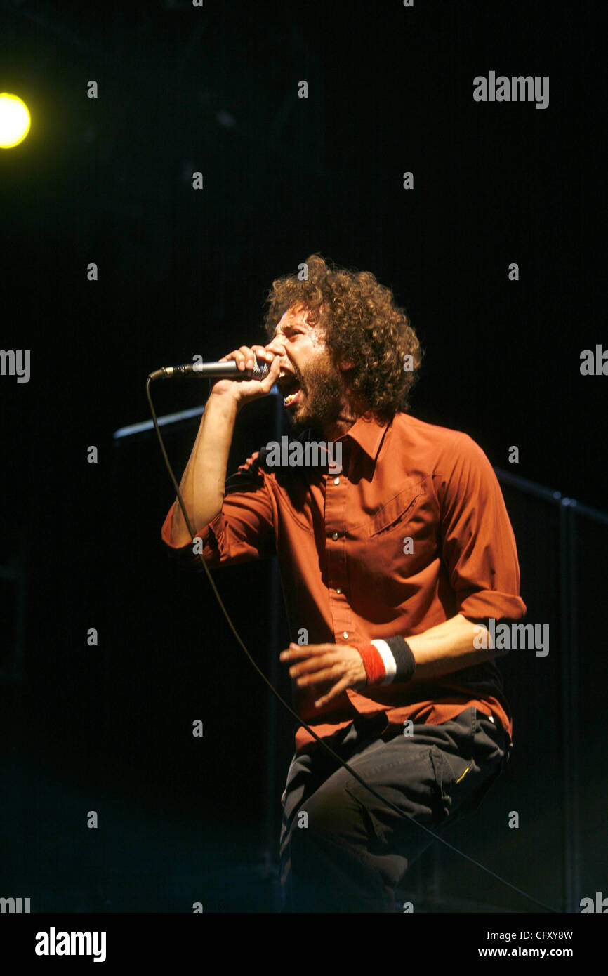 Rage Against the Machine performing at the Coachella Valley Music and ...