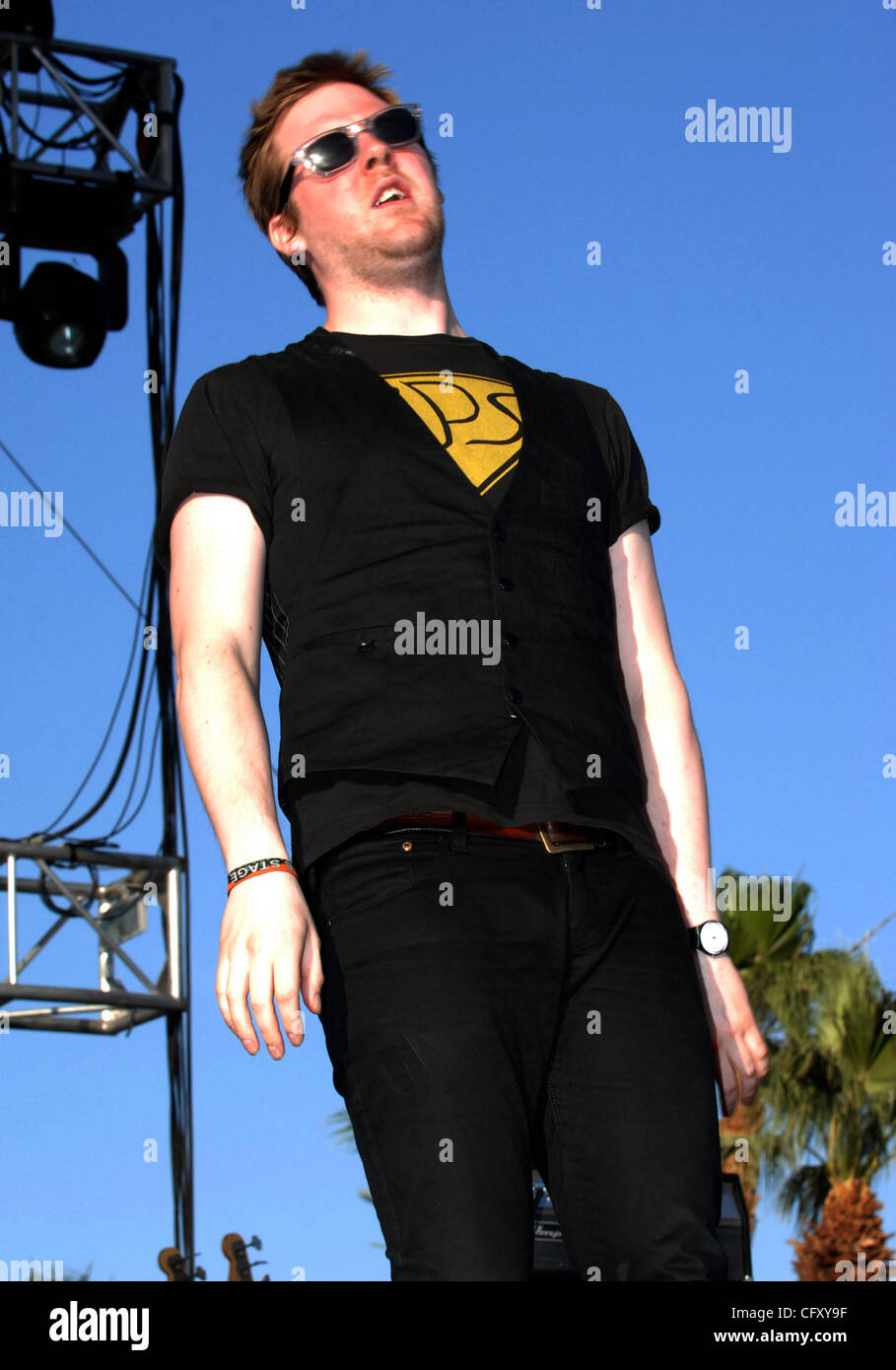 Apr. 29, 2007 Indio, CA; USA, Singer RICKY WILSON of the band THE ...