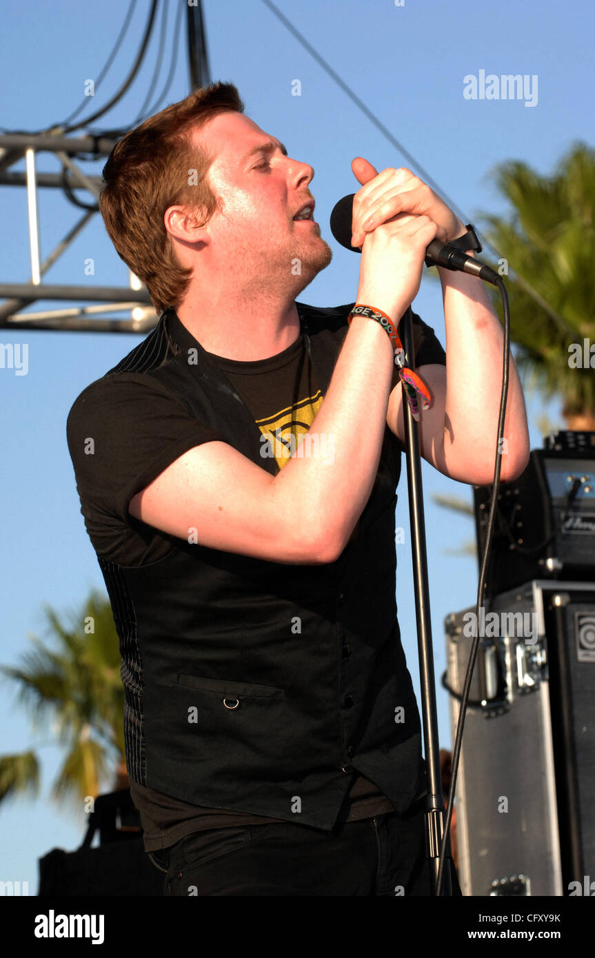 Apr. 29, 2007 Indio, CA; USA, Singer RICKY WILSON of the band THE ...