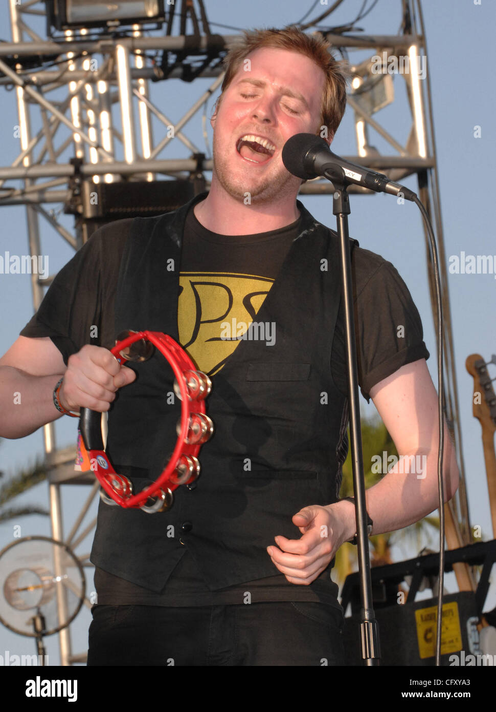 Apr. 29, 2007 Indio, CA; USA, Singer RICKY WILSON of the band THE ...