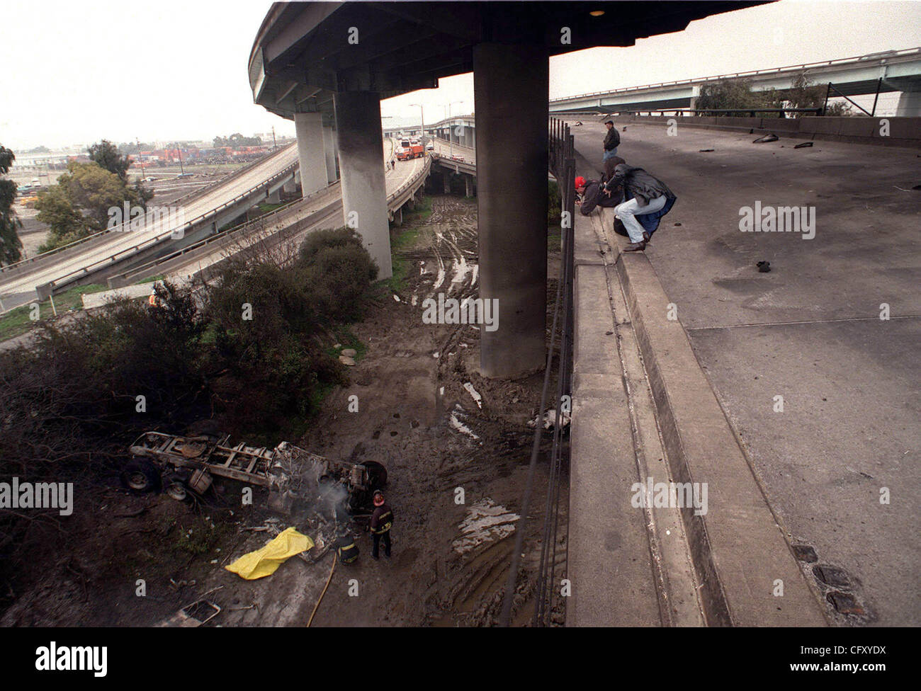 Karl Mondon file photos of February 5. 1995 truck accident fire, in ...