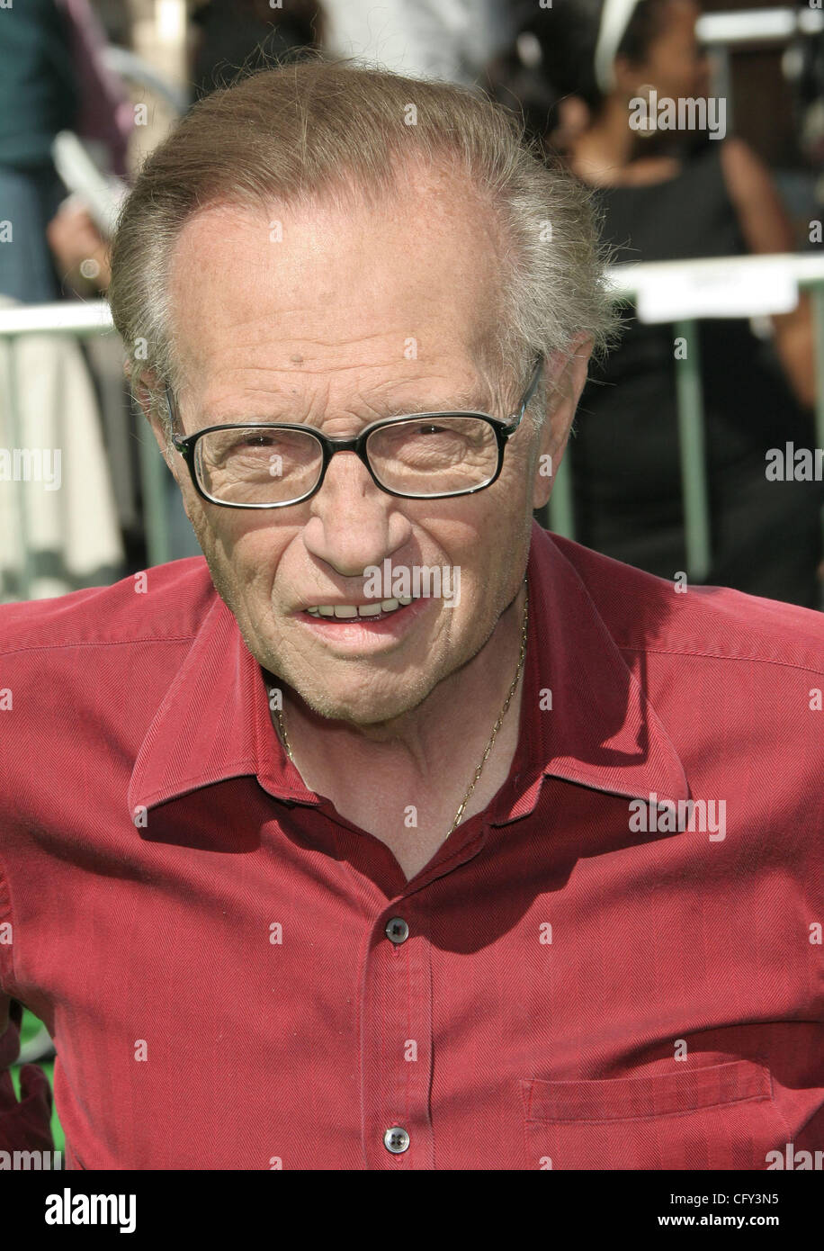 May 06, 2007; Hollywood, California, USA; Talk Show host LARRY KING at ...