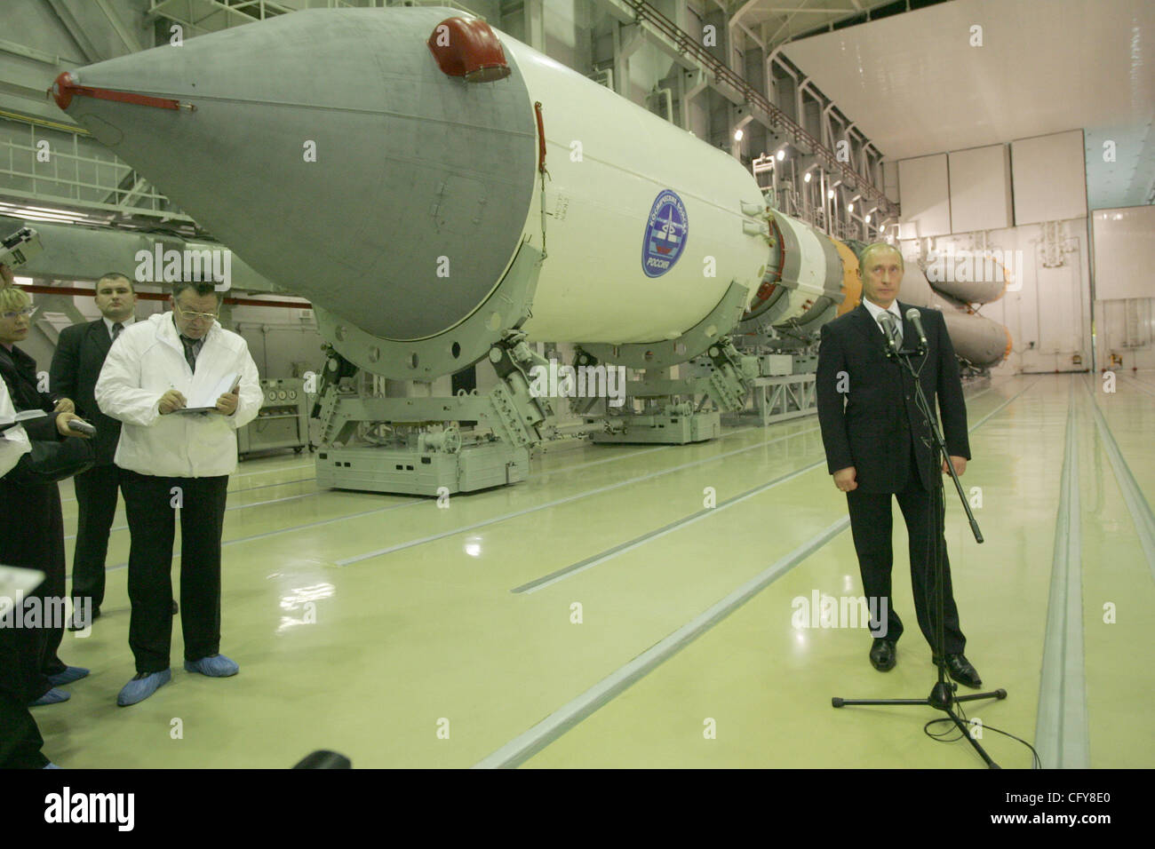 Vladimir Putin visited Plesetsk military cosmodrome.(rocket complex ...
