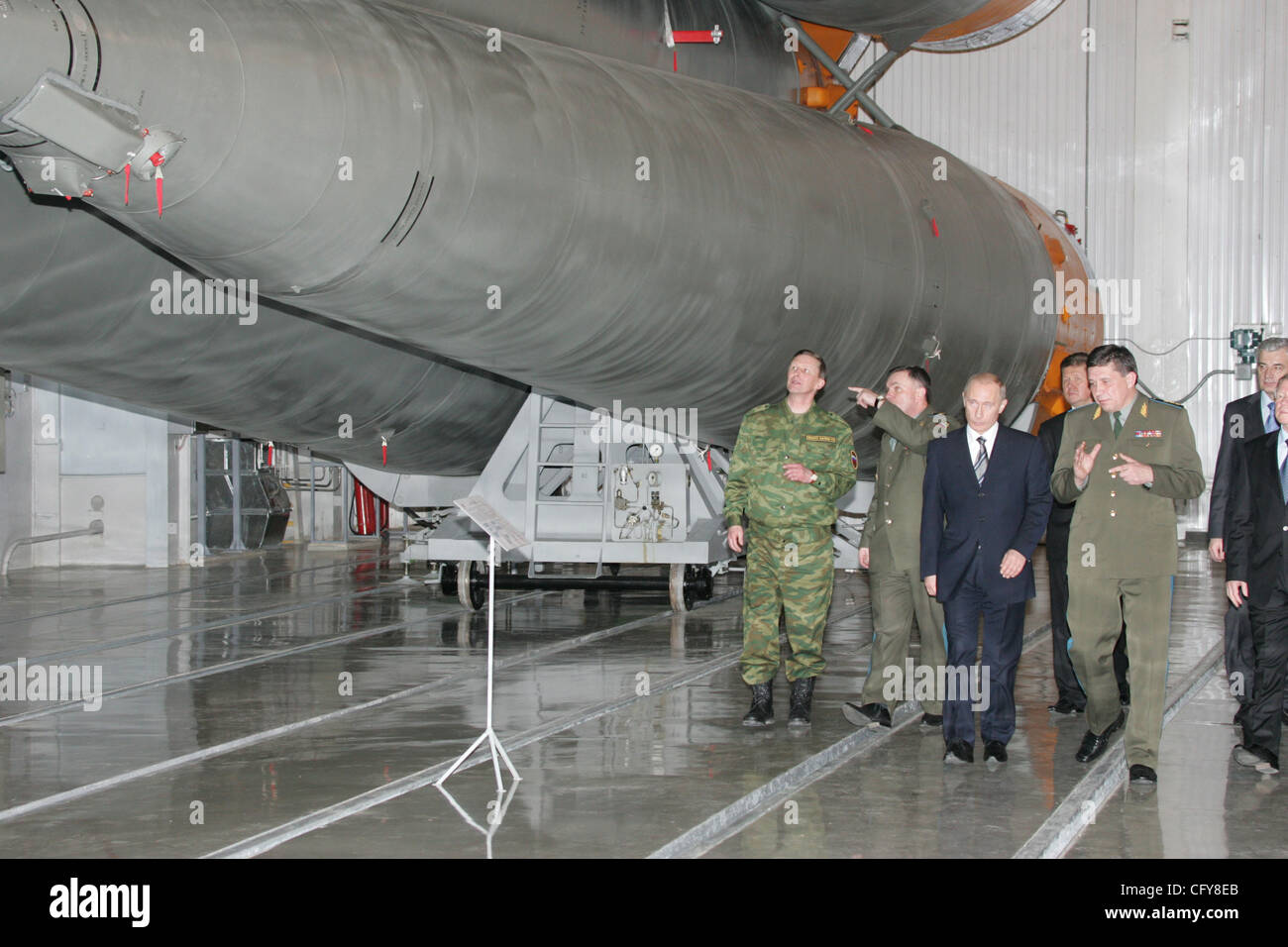 Vladimir Putin visited Plesetsk military cosmodrome.(rocket complex ...