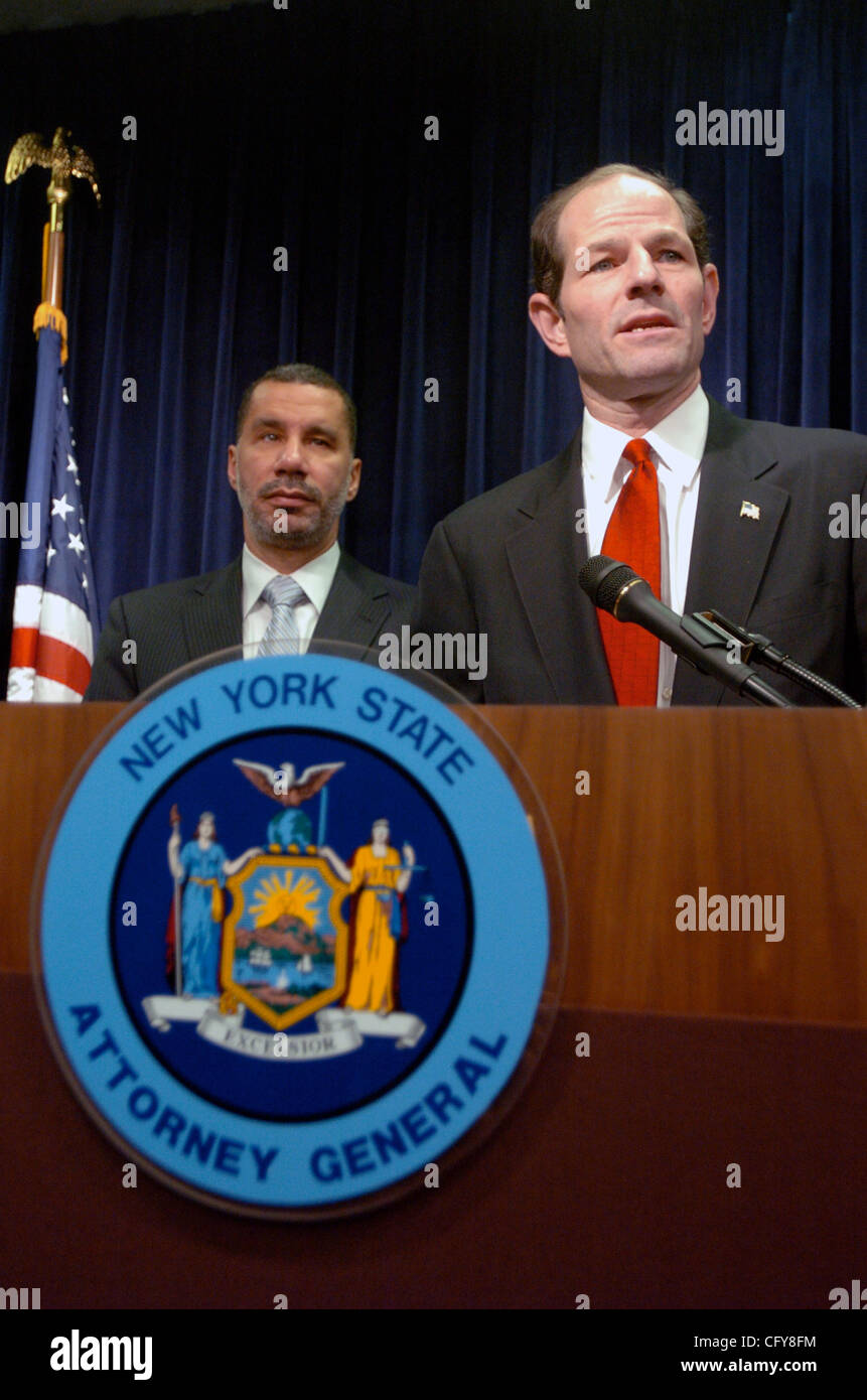 Governor-elect Eliot Spitzer (R) and Lieutenant Governor-elect David ...