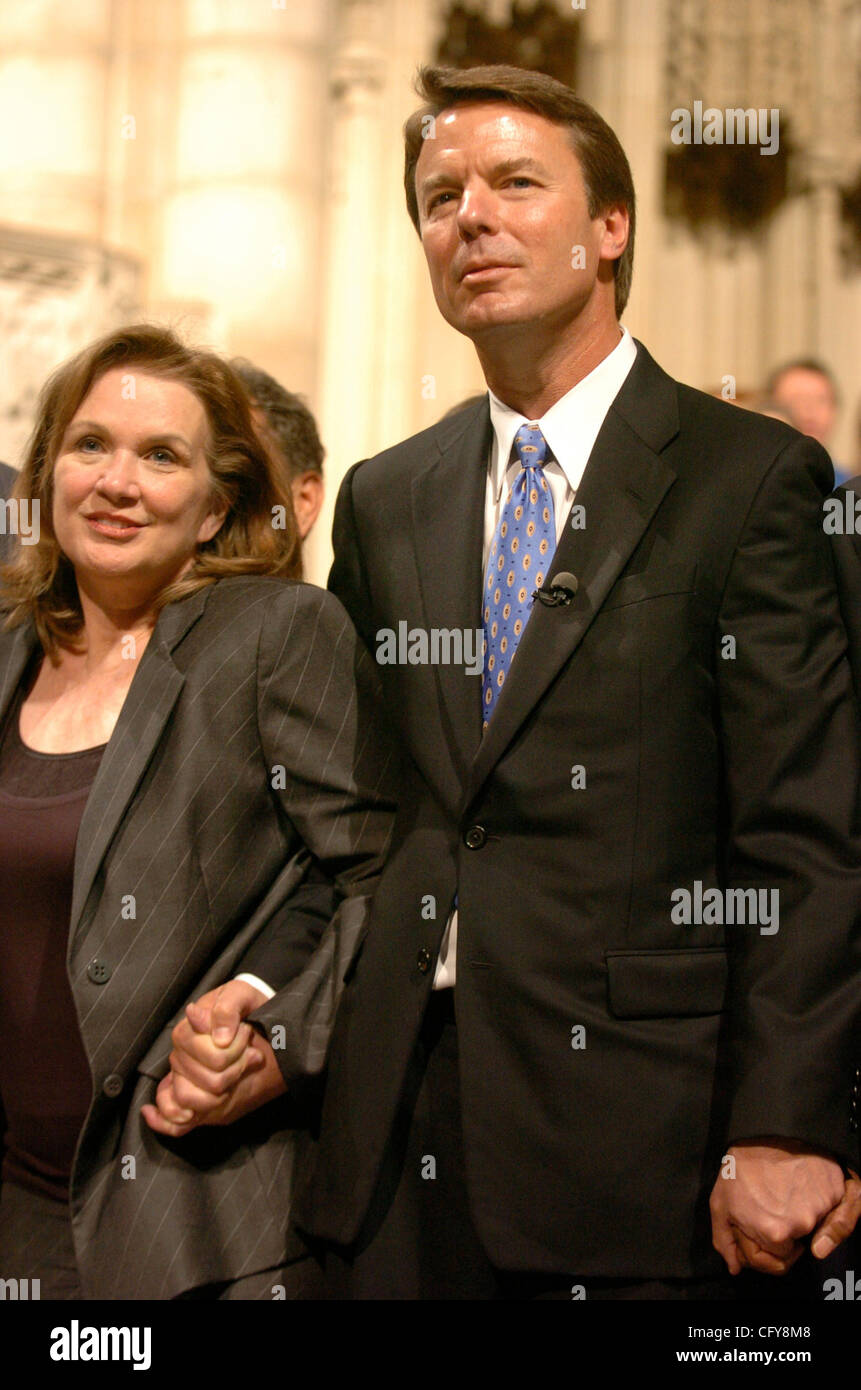 Jan 14, 2007; Manhattan, NY, USA; ELIZABETH EDWARDS and Senator JOHN ...
