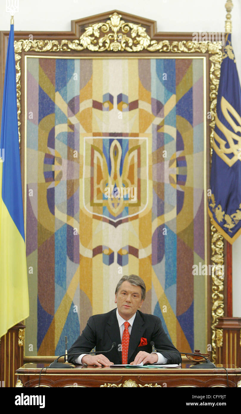 Ukrainian president viktor yushchenko after hi-res stock photography ...