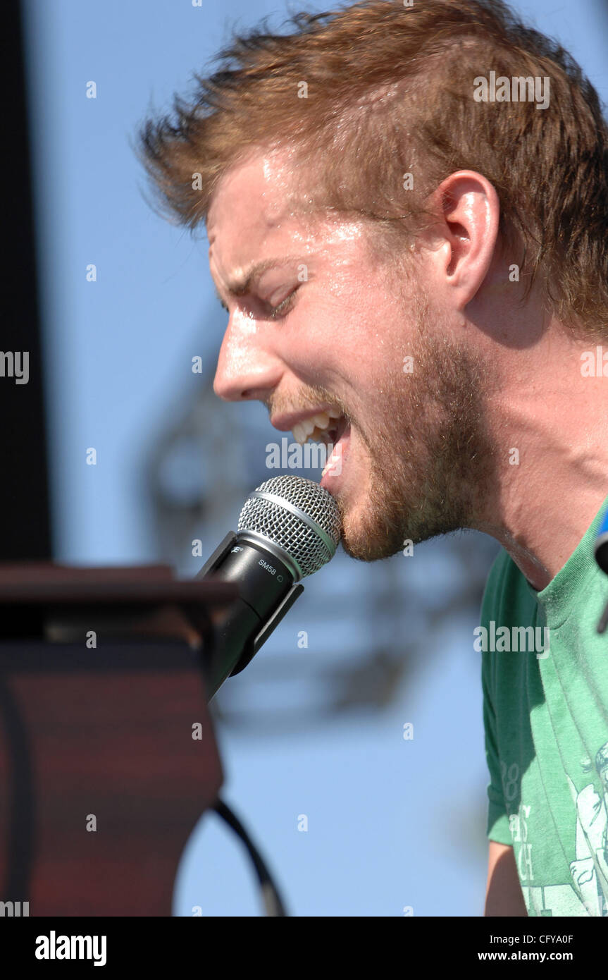 Apr. 28, 2007 Indio, CA; USA, Singer ANDREW McMAHON of the band JACKS ...