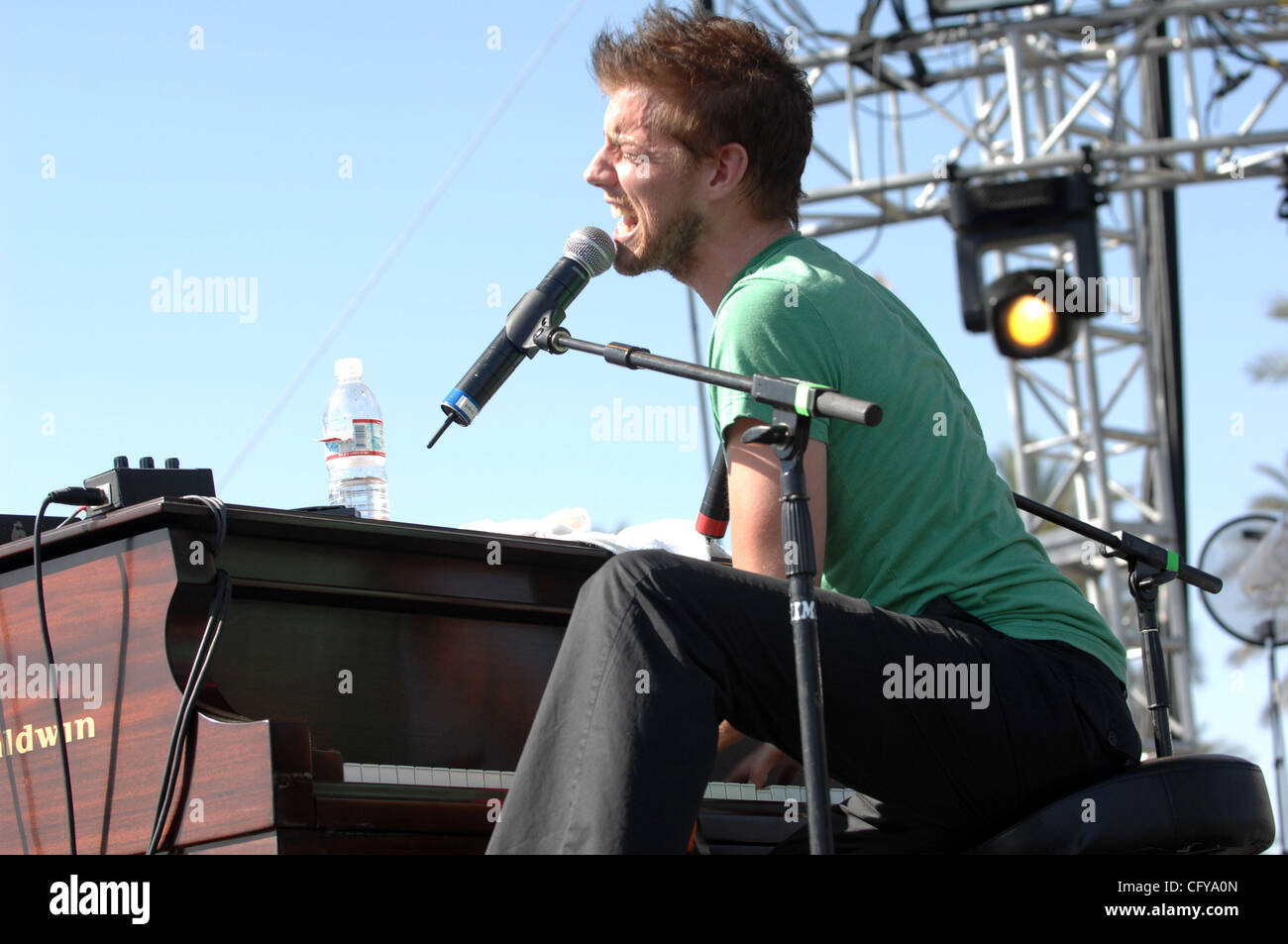 Apr. 28, 2007 Indio, CA; USA, Singer ANDREW McMAHON of the band JACKS ...