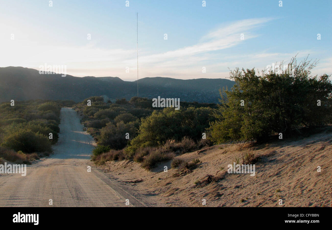 May 12, 2007, San Diego county, California, USA A tower next to McCain ...
