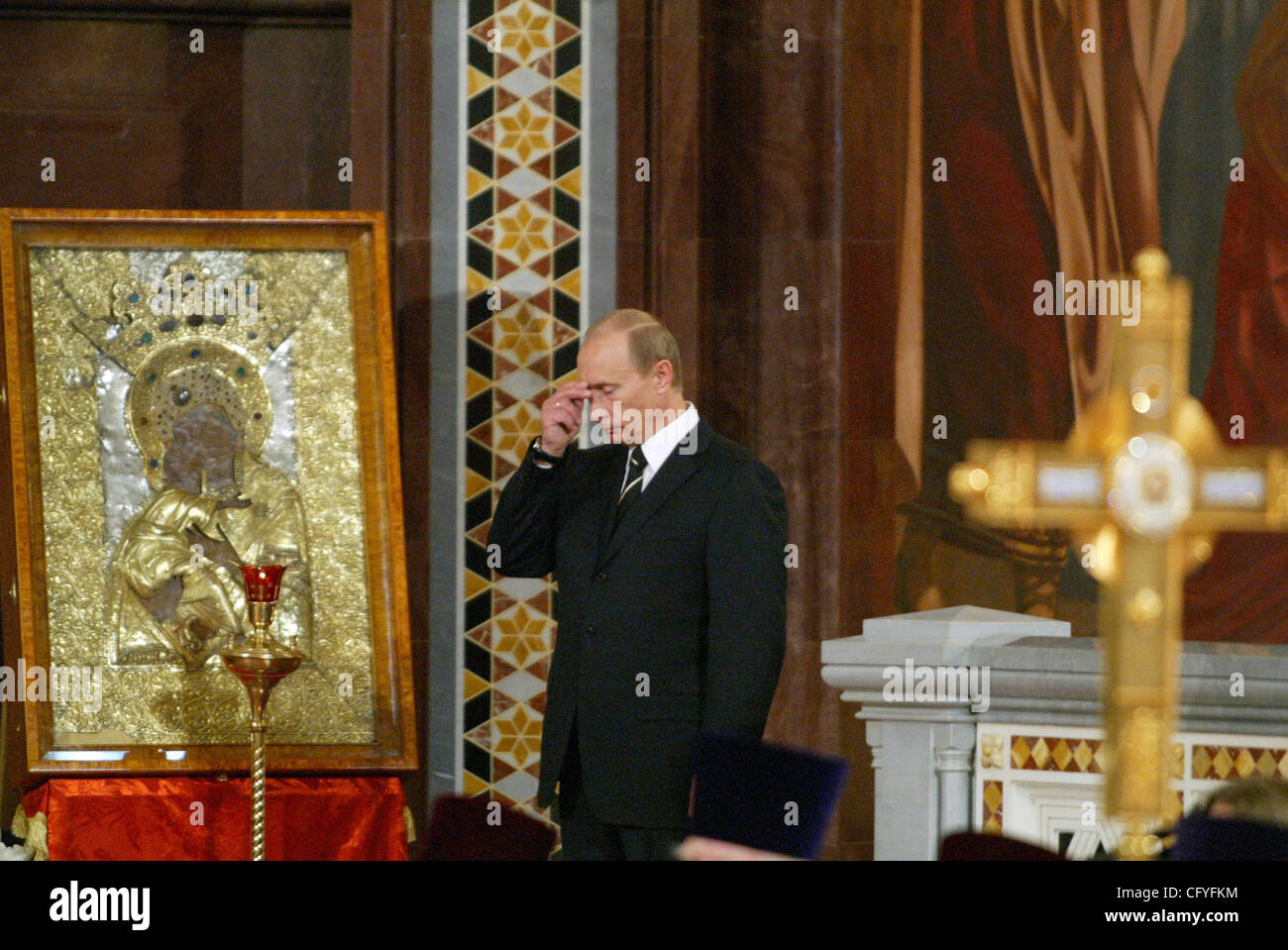 Russian President Vladimir Putin at the ceremony of signing the ...