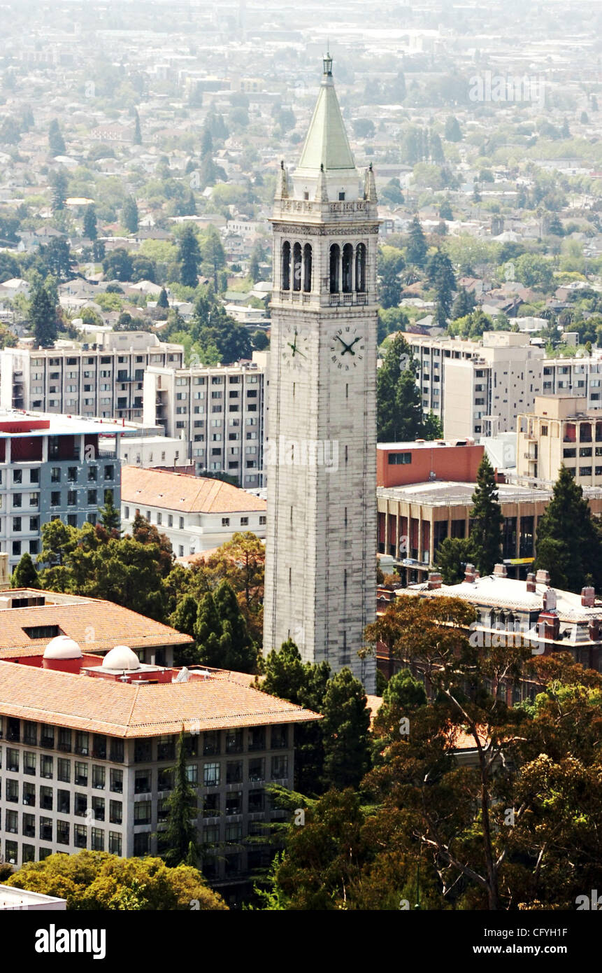 The Campanelli bell tower on the campus of UC-Berkeley. (Sean Connelley ...