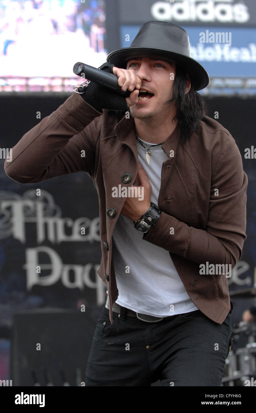 May 19, 2007 Columbus, OH; USA, Singer ADAM GONTIER of the band THREE ...