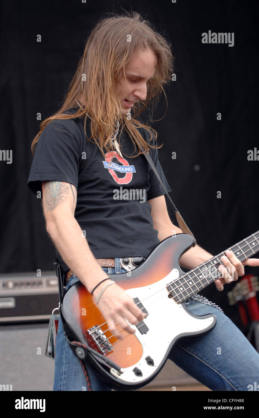 May 19, 2007 Columbus, OH; USA, Bass Guitarist JON LAWHON of the band ...