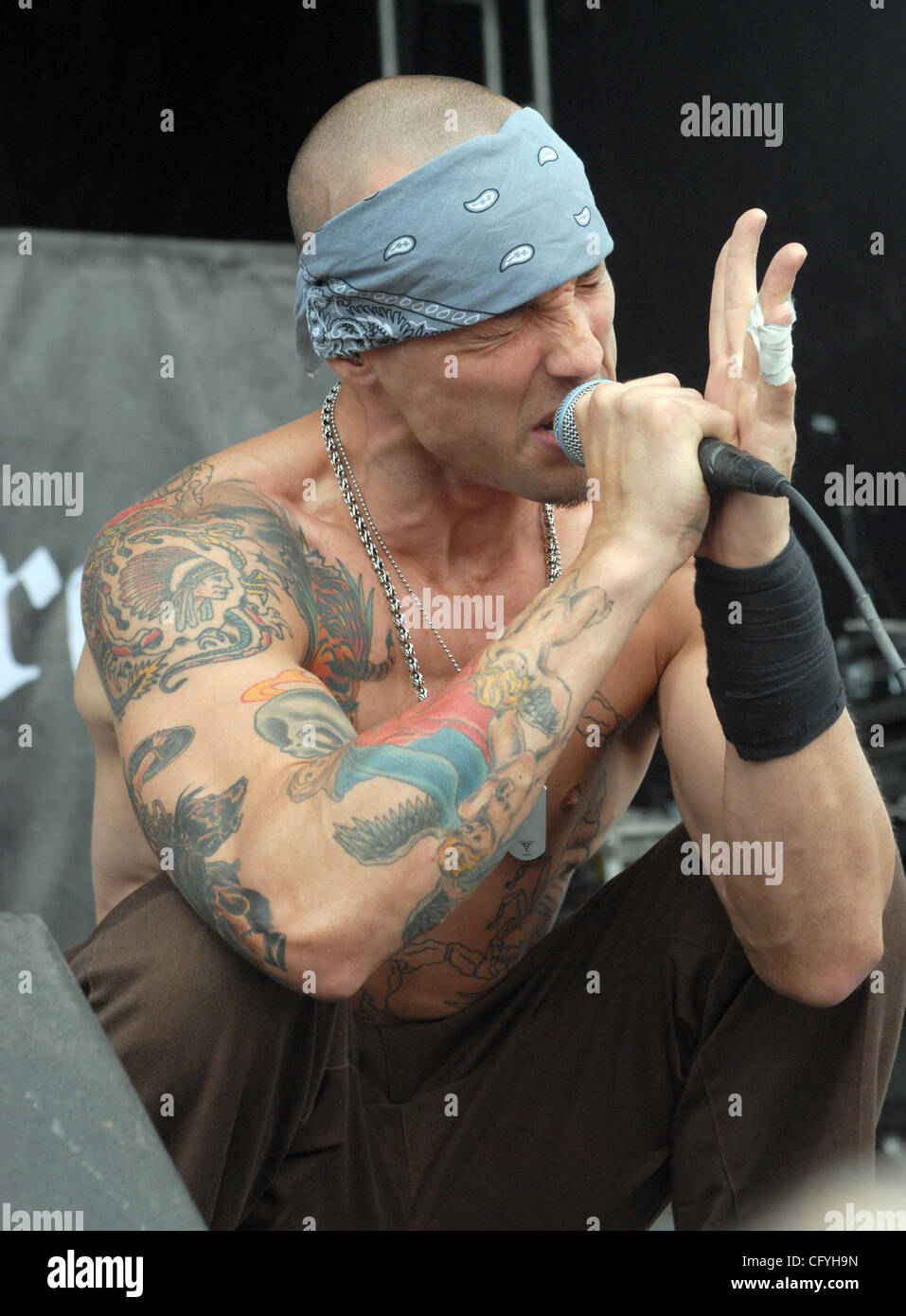 May 19, 2007 Columbus, OH; USA, Singer JOHNNY STRONG of the band ...