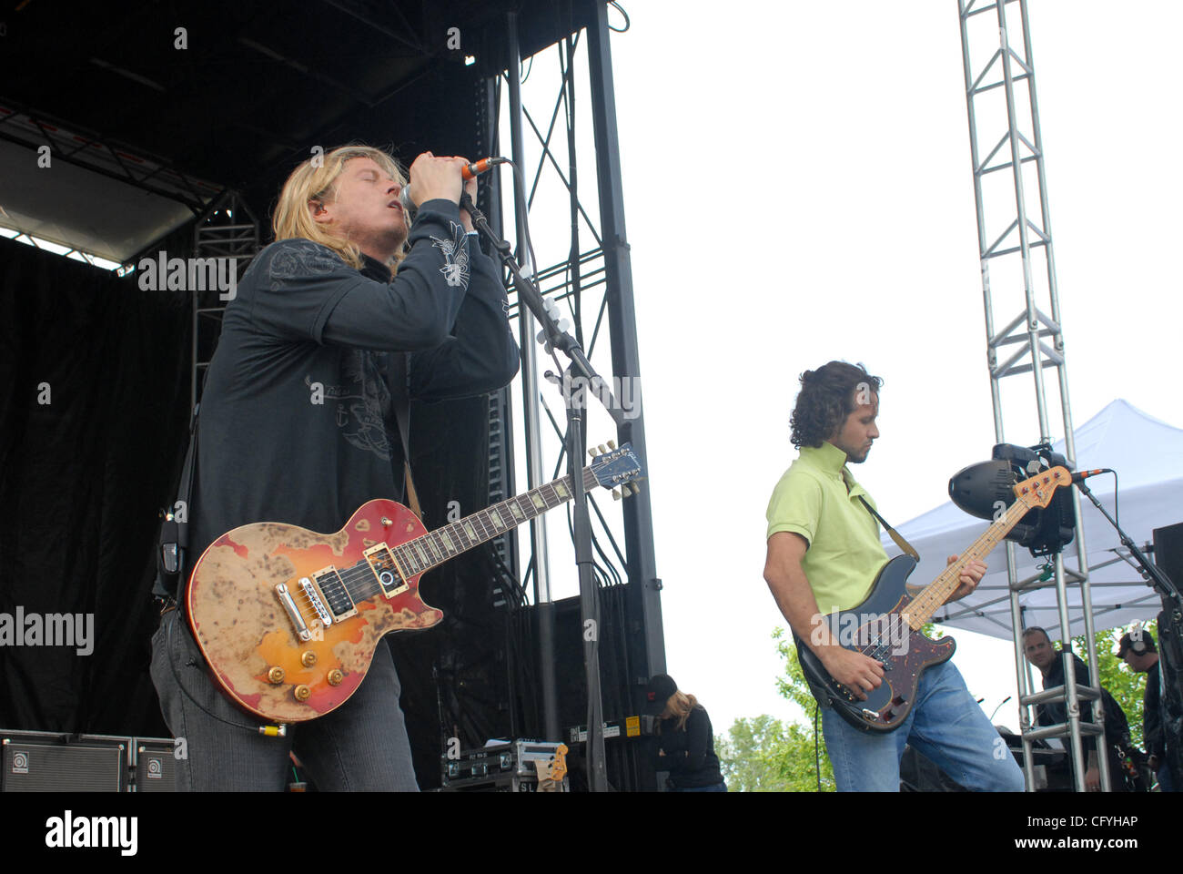 May 19, 2007 Columbus, OH; USA, Guitarist WES SCANTLIN and Bass ...
