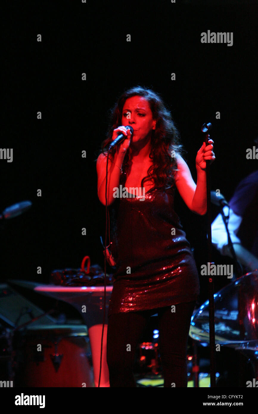 Brazilian singer Bebel Gilberto perfoming May, 22, 2007 at the Gramercy ...
