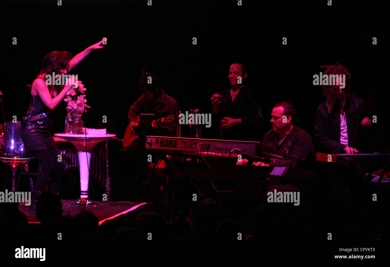 Brazilian singer Bebel Gilberto perfoming May, 22, 2007 at the Gramercy ...