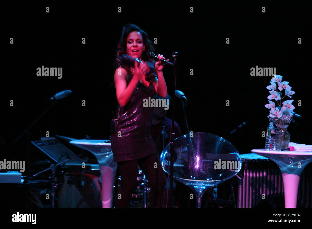 Brazilian singer Bebel Gilberto perfoming May, 22, 2007 at the Gramercy ...