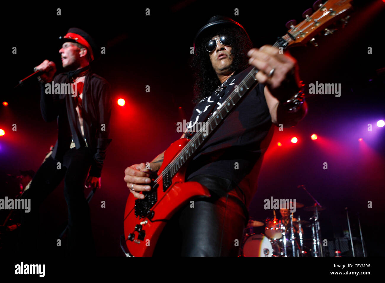 Velvet Revolver performing at The Nokia Theater on May 22, 2007. Band ...