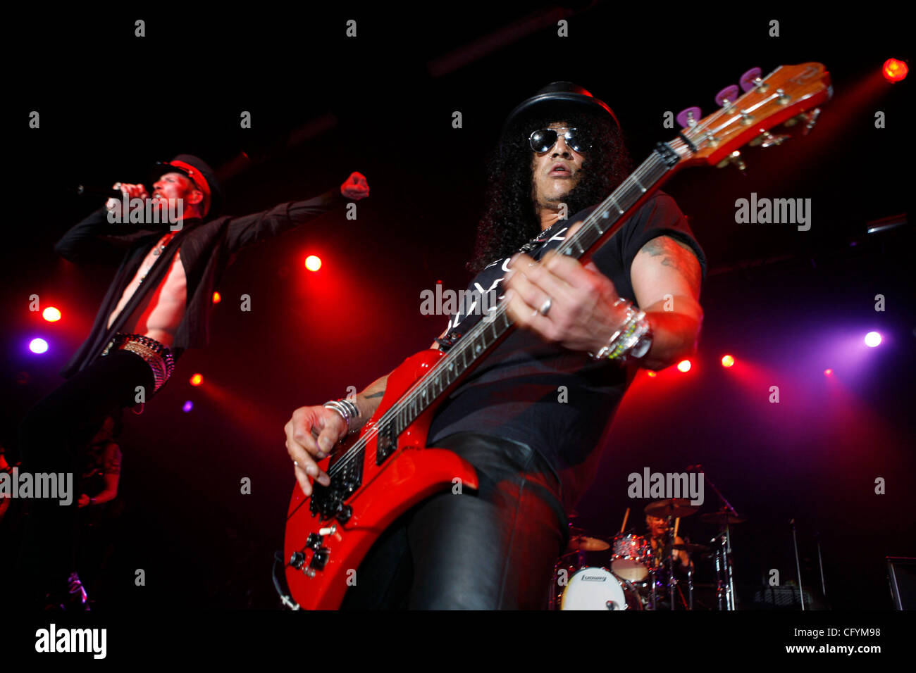 Velvet Revolver performing at The Nokia Theater on May 22, 2007. Band ...