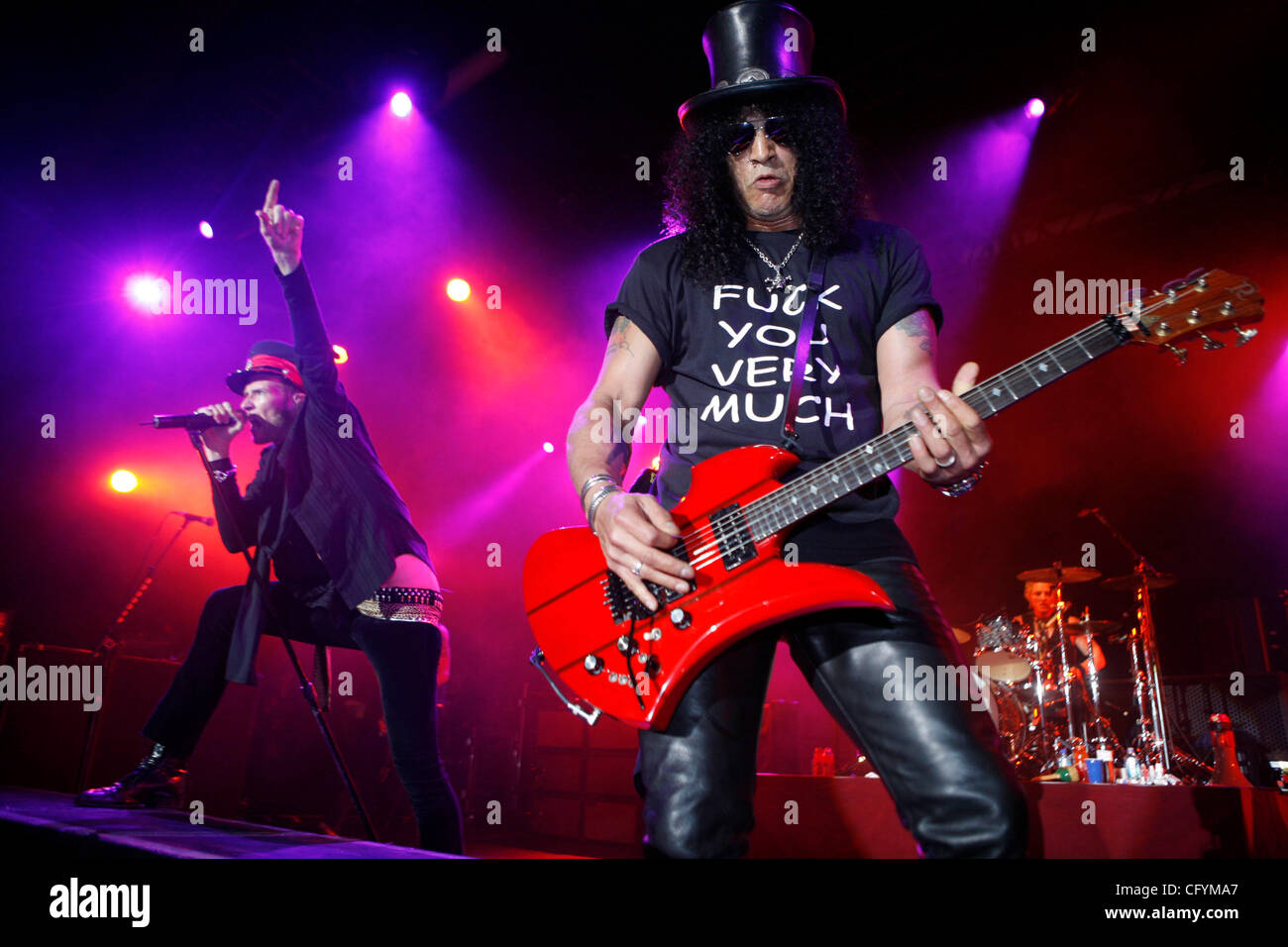 Velvet Revolver performing at The Nokia Theater on May 22, 2007. Band ...