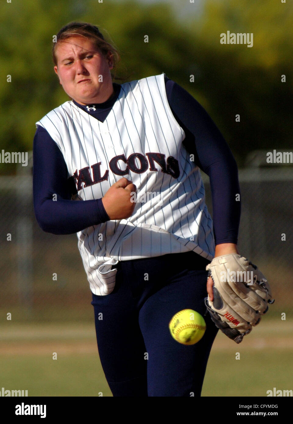 Freedom's Hannah Williams pitches against Berkeley High in the top of ...