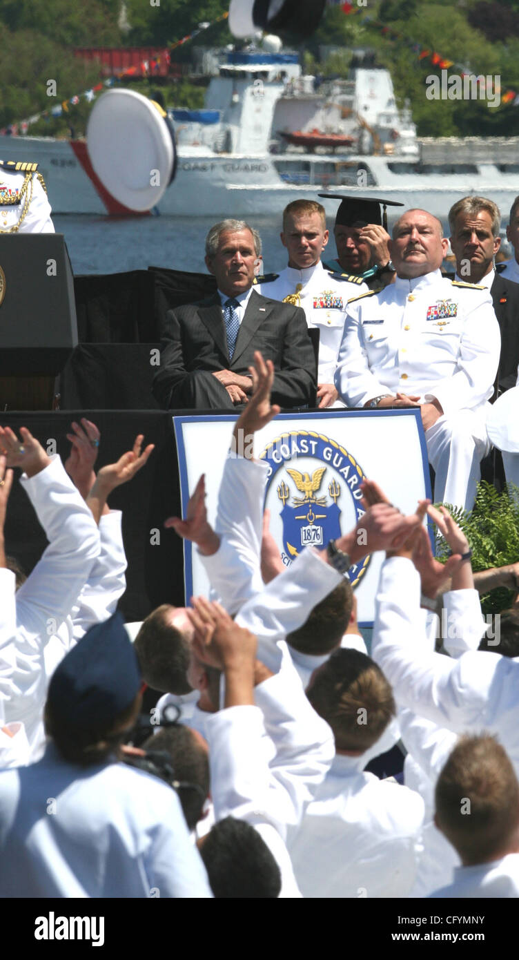 Headline: President Bush Gives Commencement Address at Coast Guard ...