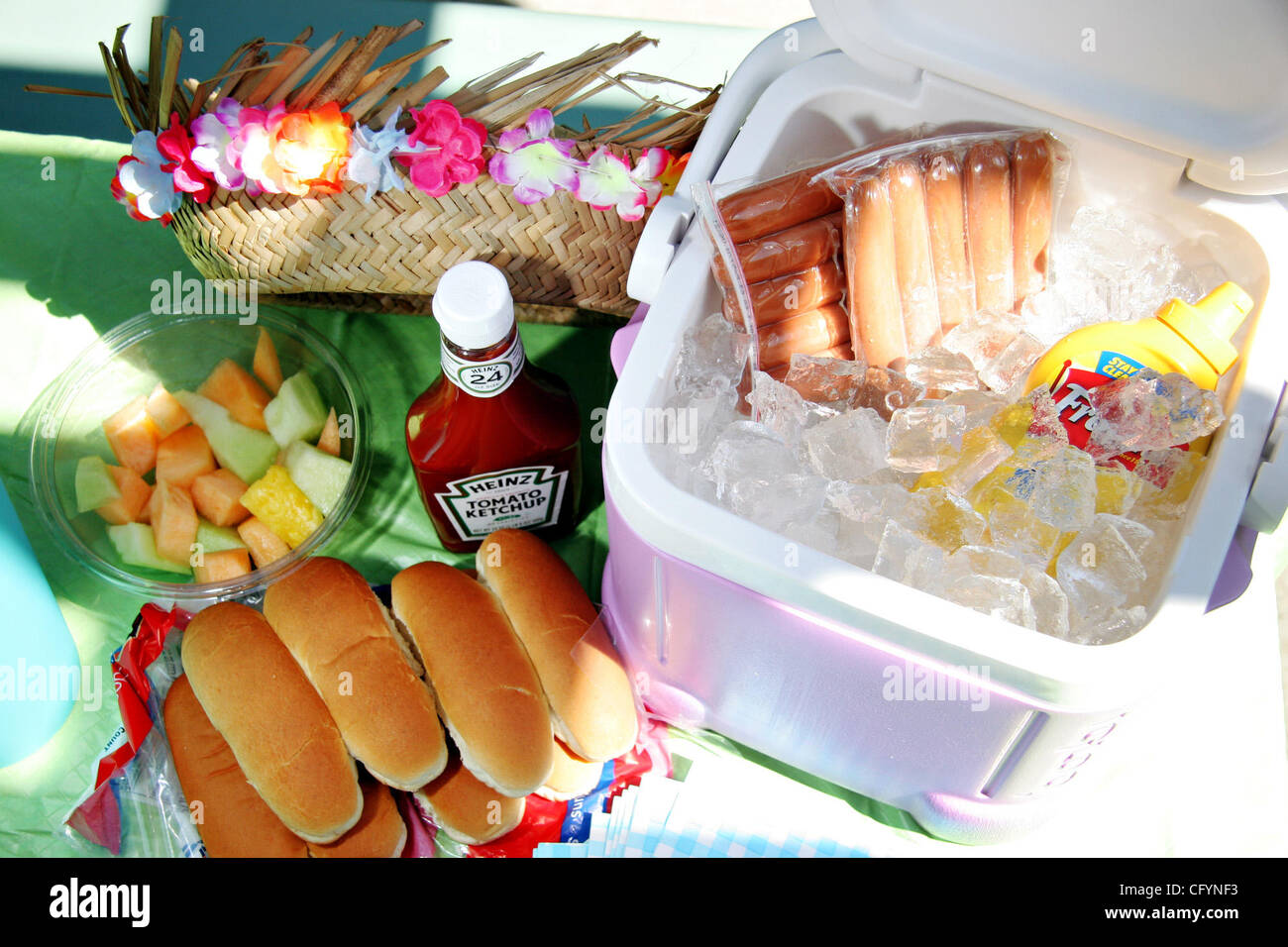 Picnic food. (Jay Solmonson/Tri-Valley Herald Stock Photo - Alamy