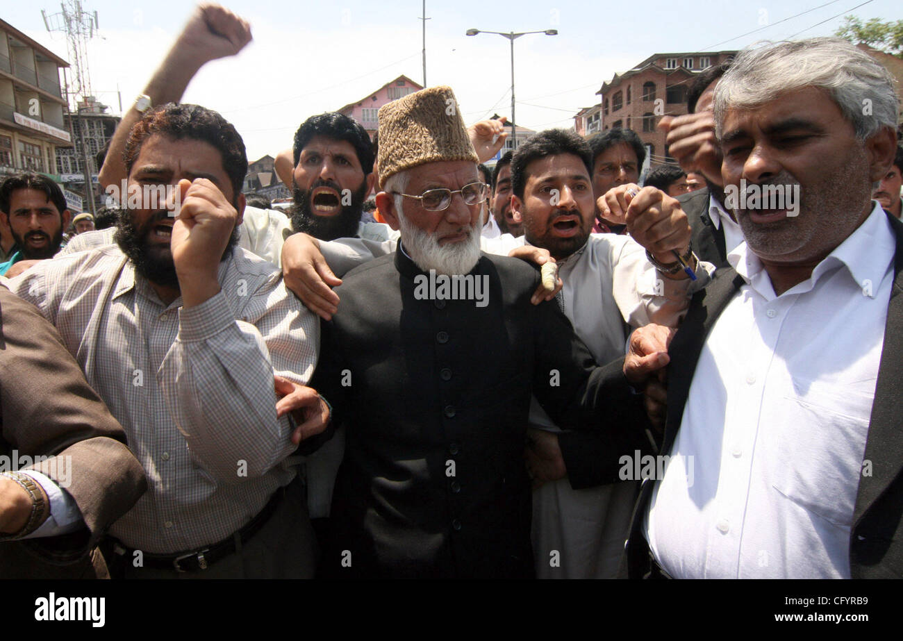 Hardline seperatist leader and chairman of his faction of Hurriyat ...