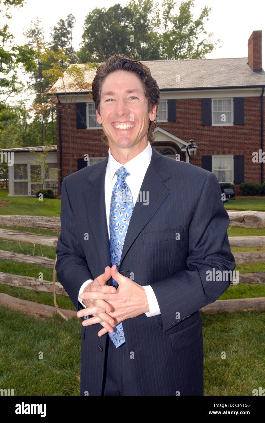 May 31, 2007 Charlotte, NC; USA, Evanglist JOEL OLSTEIN takes a few ...