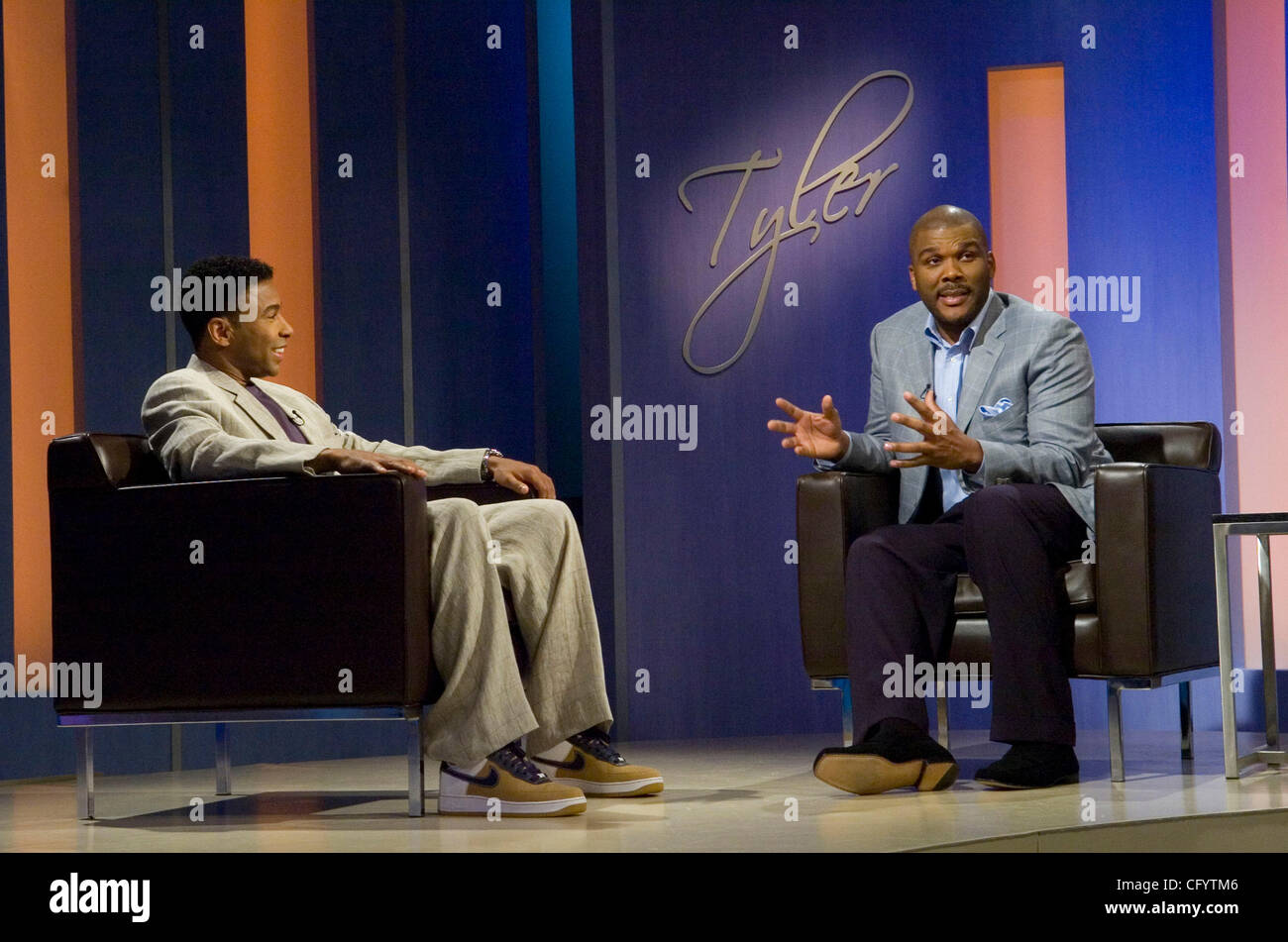 ATLANTA, GA - MAY 31: Actor-director Tyler Perry, right, with House of ...