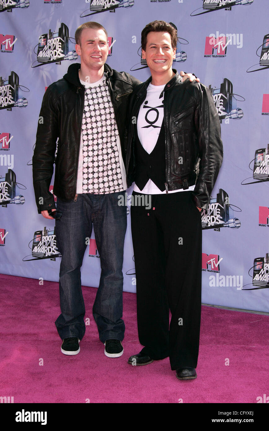 Jun 1, 2007 - Hollywood, California, USA - Actors CHRIS EVANS & IOAN ...